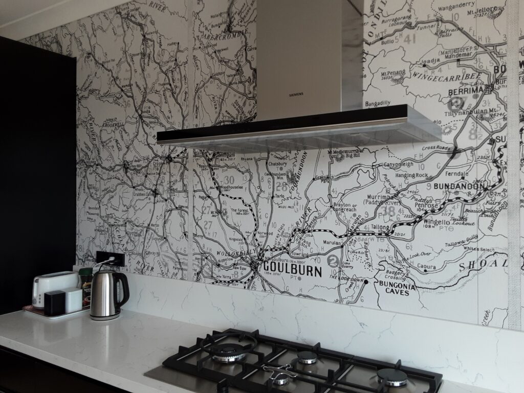 Custom Map Splashback - decosplash